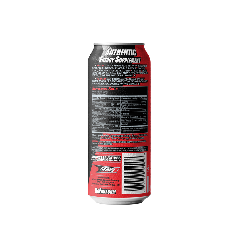 GOFAST! ENERGY DRINK — ORIGINAL FOUNDERS EDITION — 16 OZ | 24 PACK – GO ...